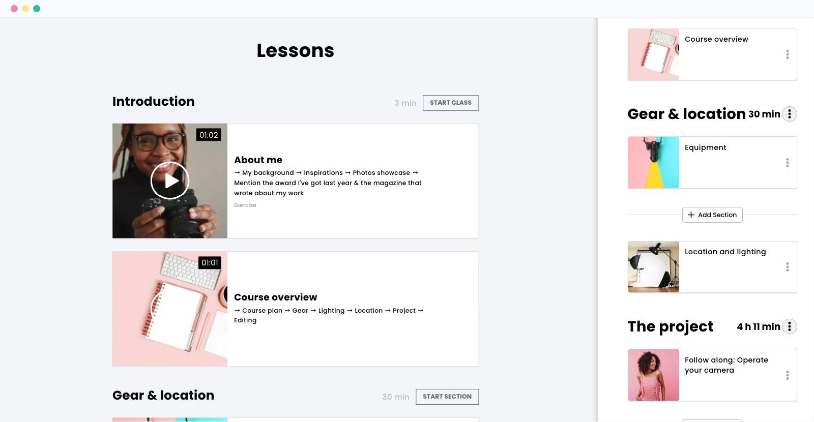 How to create a Photography Course Outline: Step by Step