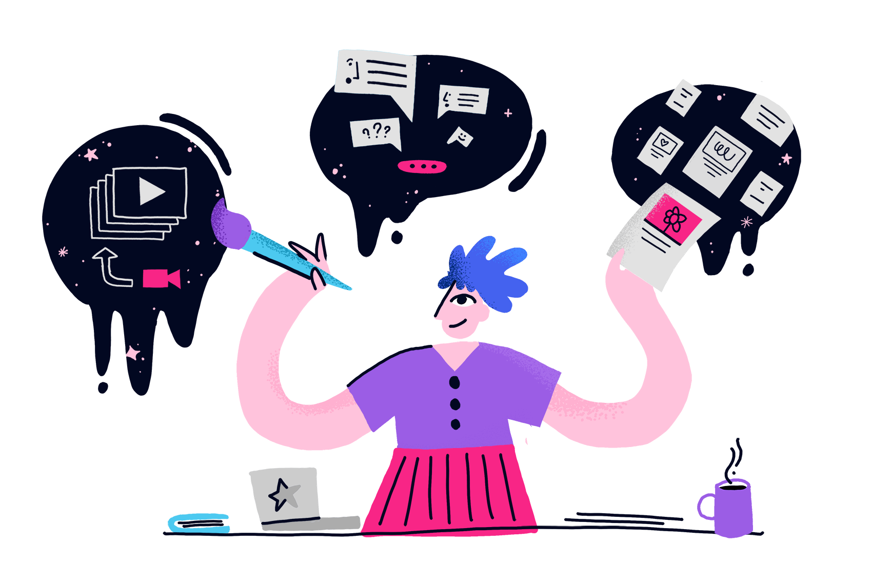 Template for Online Illustration Course and Examples